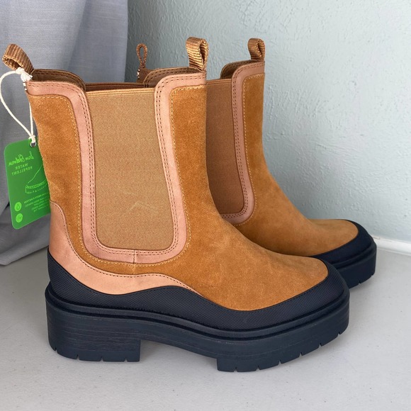 Sam Edelman | Shoes | Nwt Sam Edelman Lulia Lug Sole Chelsea Boot Camel ...